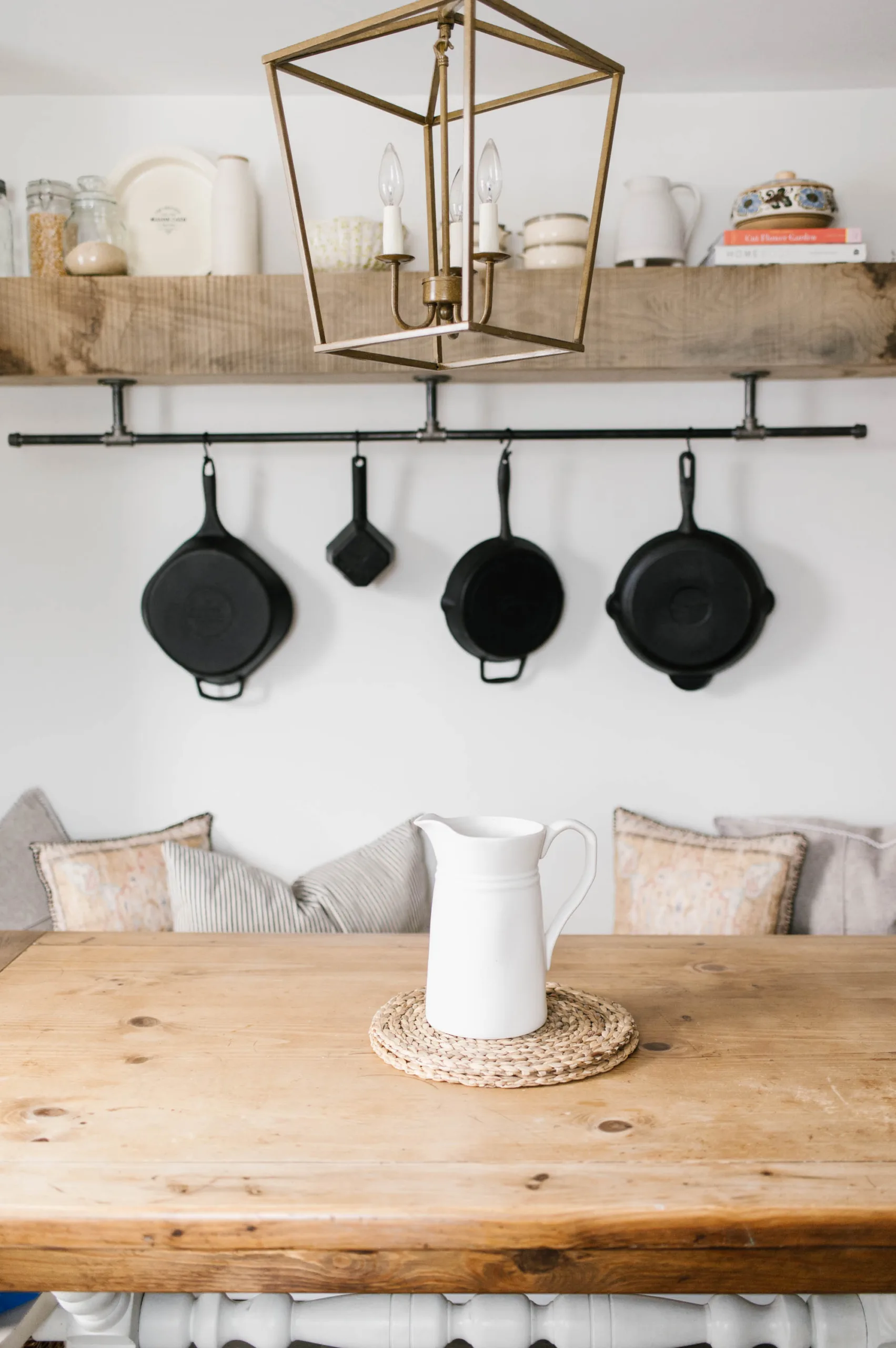 The Best DIY Cast Iron Storage for Your Cookware - The Rooted Farmhouse