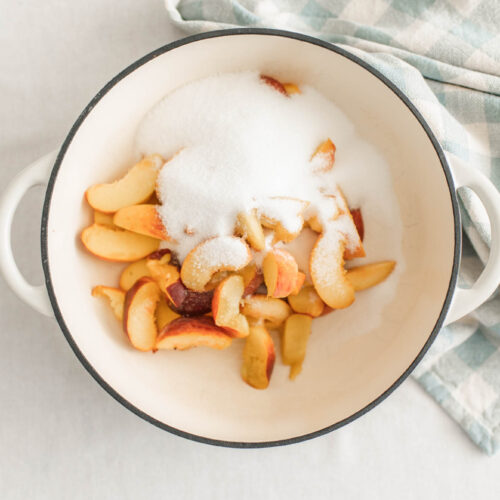 Easy Sweet Peach Syrup - The Rooted Farmhouse | Gardening, Canning ...