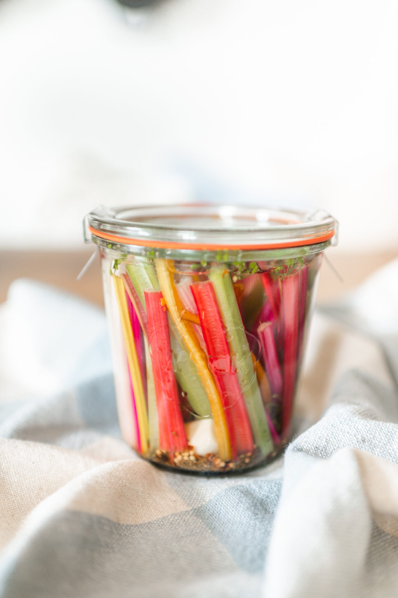 Zesty Pickled Rainbow Swiss Chard - The Rooted Farmhouse | Gardening ...
