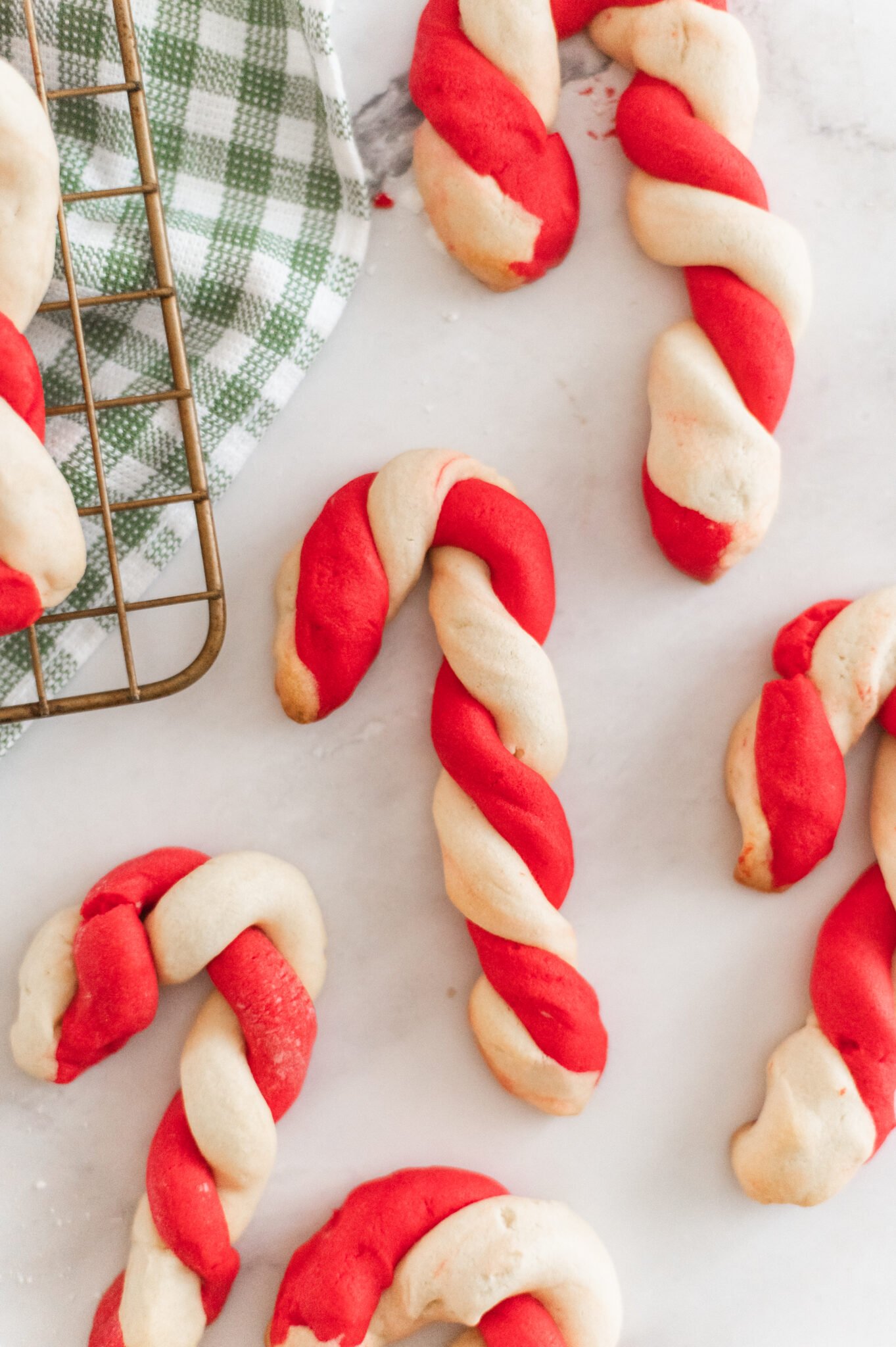Simple Candy Cane Cookies - The Rooted Farmhouse | Gardening, Canning ...